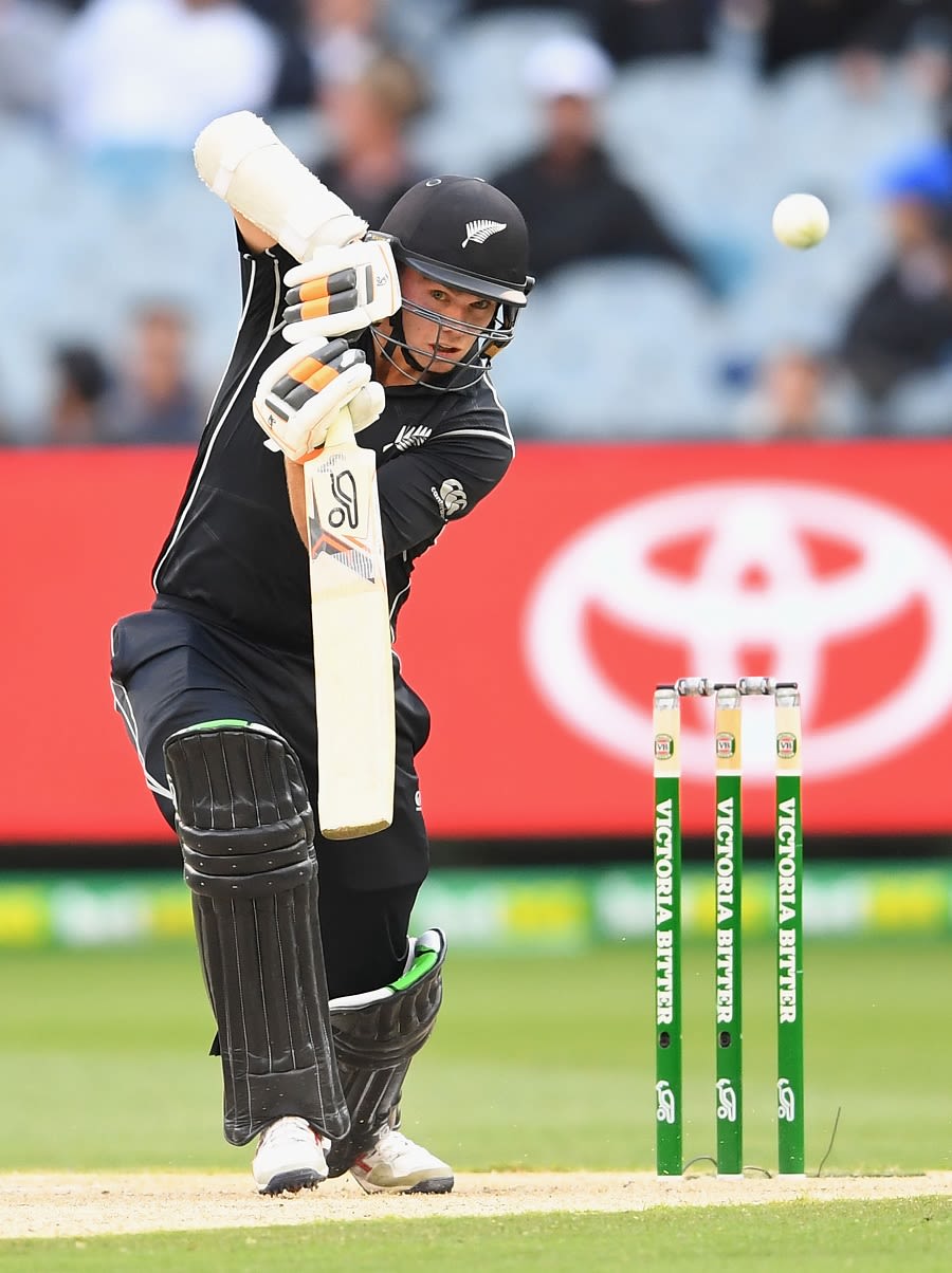 Tom Latham presents the full face of his bat | ESPNcricinfo.com