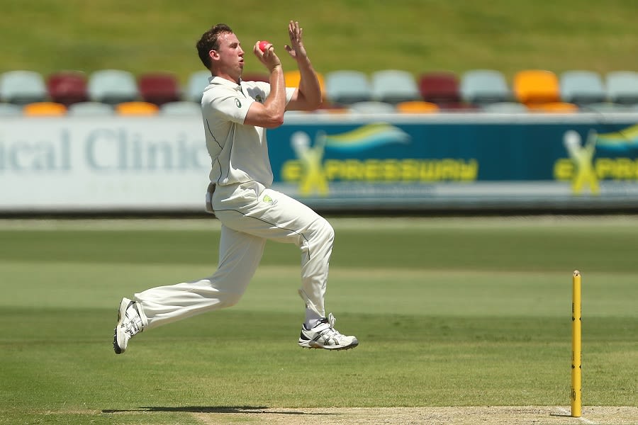 Cameron Wheatley takes his pre-delivery jump | ESPNcricinfo.com