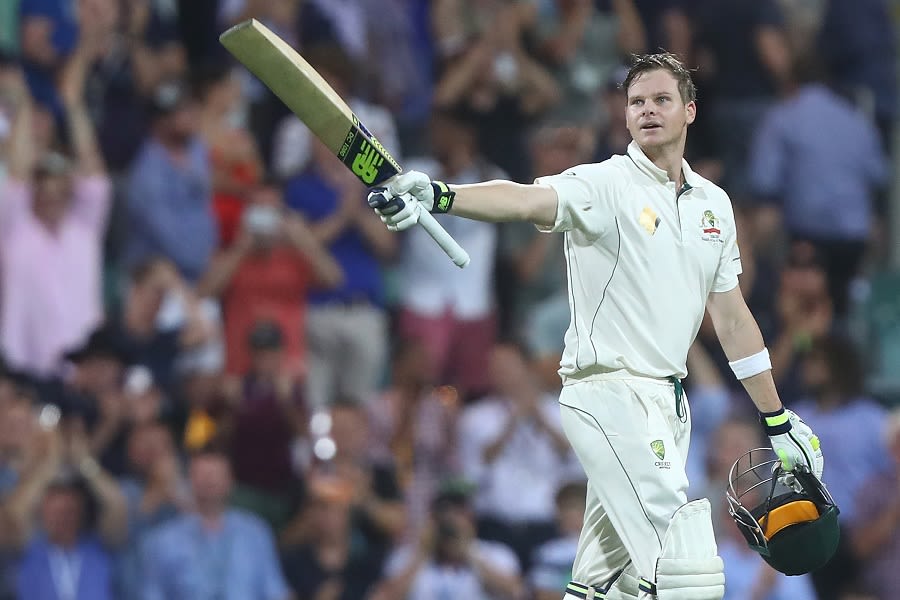 Steven Smith scored his first Test century against Pakistan ...