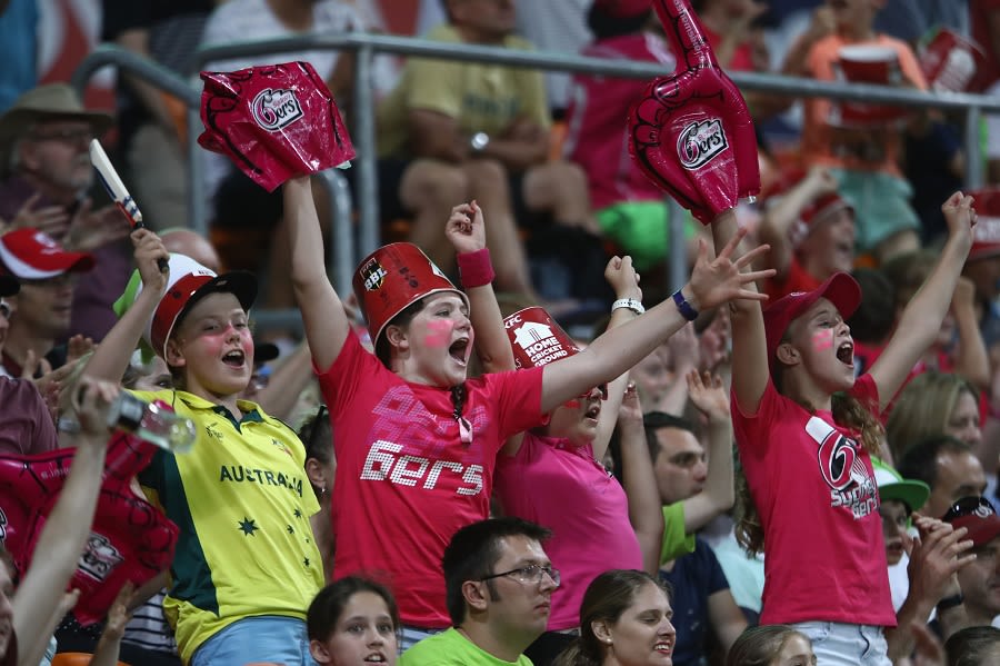 The Sydney Showground stadium was full of support for both local teams ...