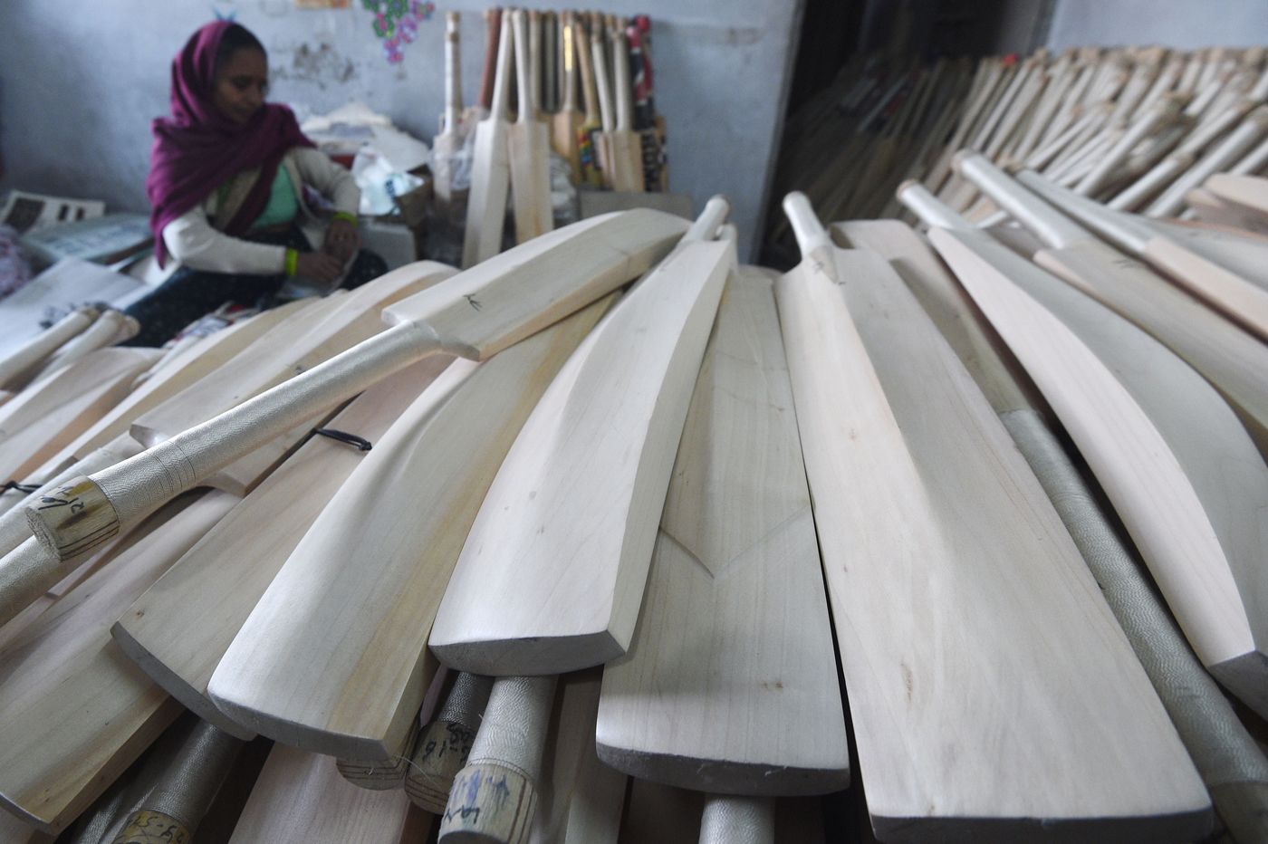 Unfinished bats lie piled up in a factory in Meerut | ESPNcricinfo.com