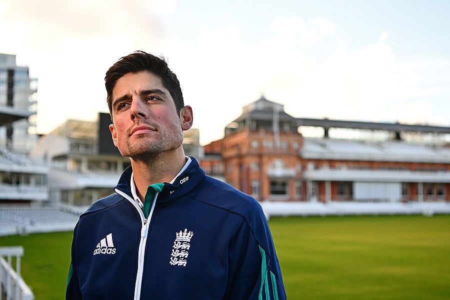 Alastair Cook at Lord's after confirming his resignation as England ...