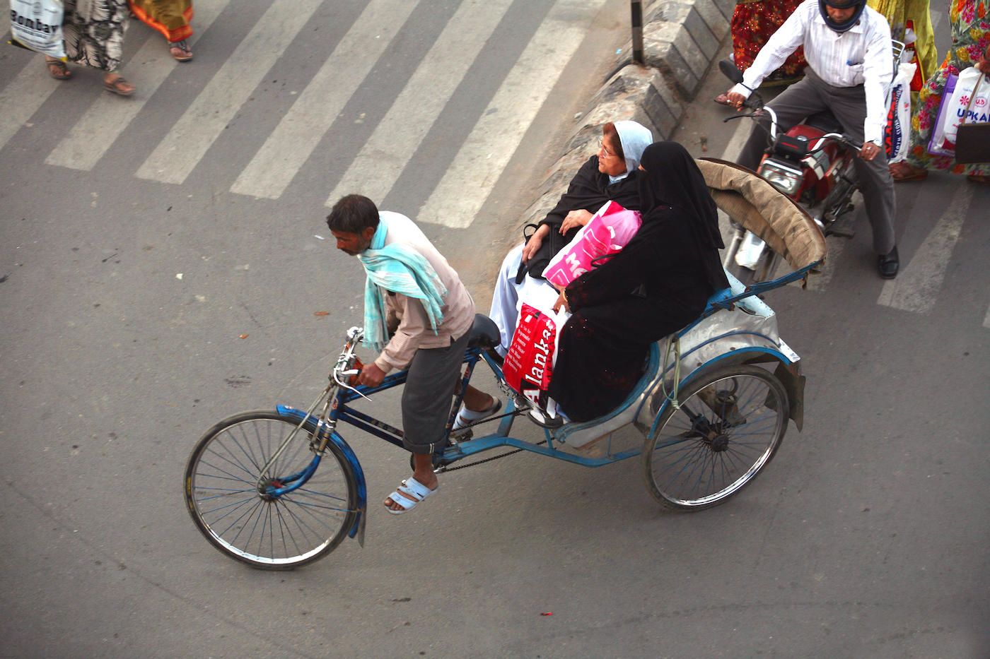 Cycle rickshaws are a popular way of getting around the city ...