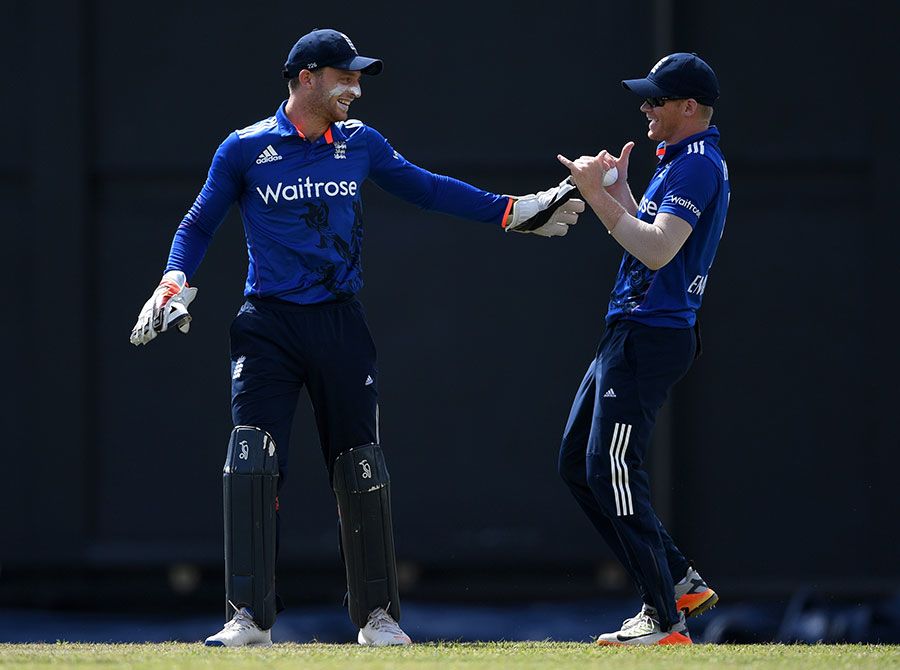 Jos Buttler and Sam Billings celebrate as England dominate in St Kitts | ESPNcricinfo.com