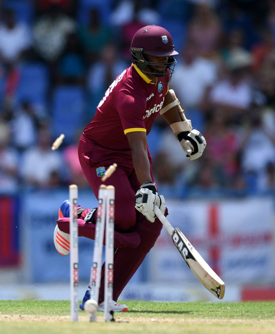 Shannon Gabriel was run out by a direct hit from Jos Buttler ...