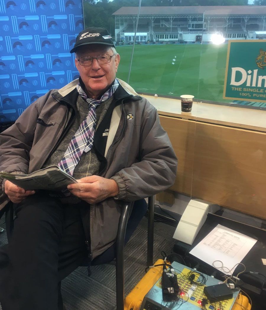 Geoff Clements looks up from his reading matter | ESPNcricinfo.com