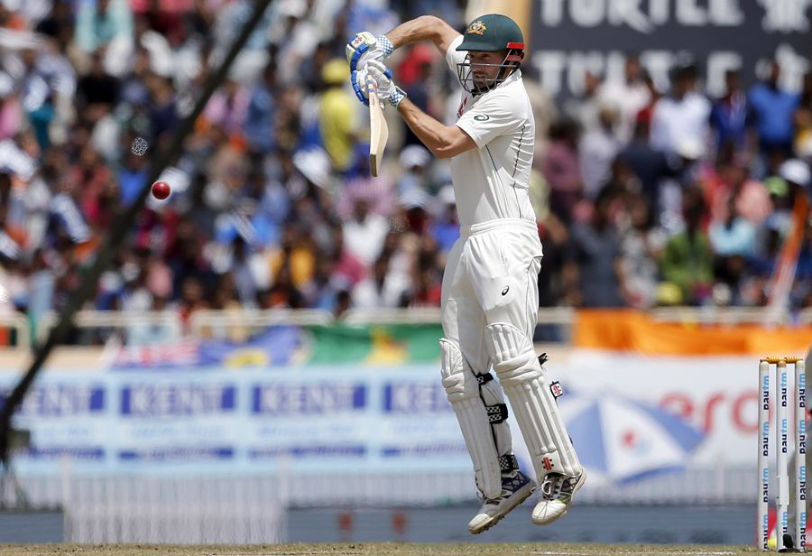 Shaun Marsh leaps to play a short ball | ESPNcricinfo.com