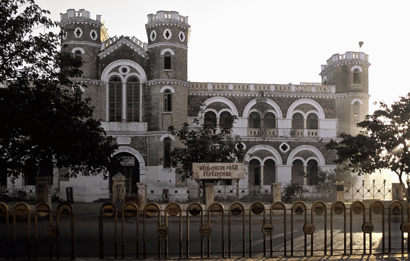 Alfred High School in Rajkot, from where Gandhi graduated in 1887 ...