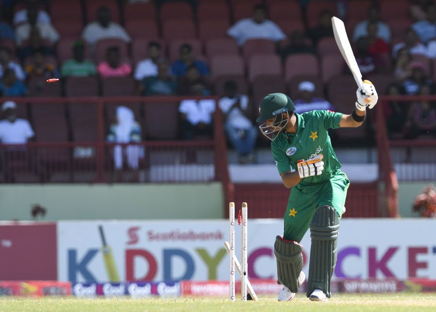 Babar Azam saw his leg stump pegged back | ESPNcricinfo.com
