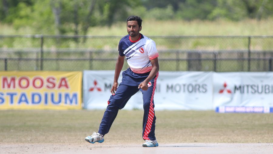 Mrunal Patel gets ready to field in his follow through | ESPNcricinfo.com
