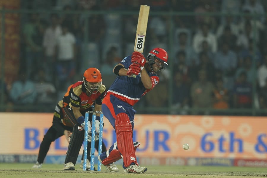 Corey Anderson muscles the ball down the ground | ESPNcricinfo.com