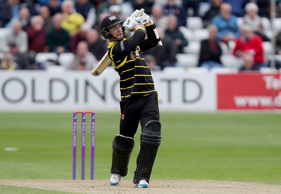 Ian Cockbain goes down the ground during his 79 | ESPNcricinfo.com