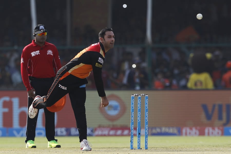 Mohammad Nabi bowled three tight overs in his first spell ...