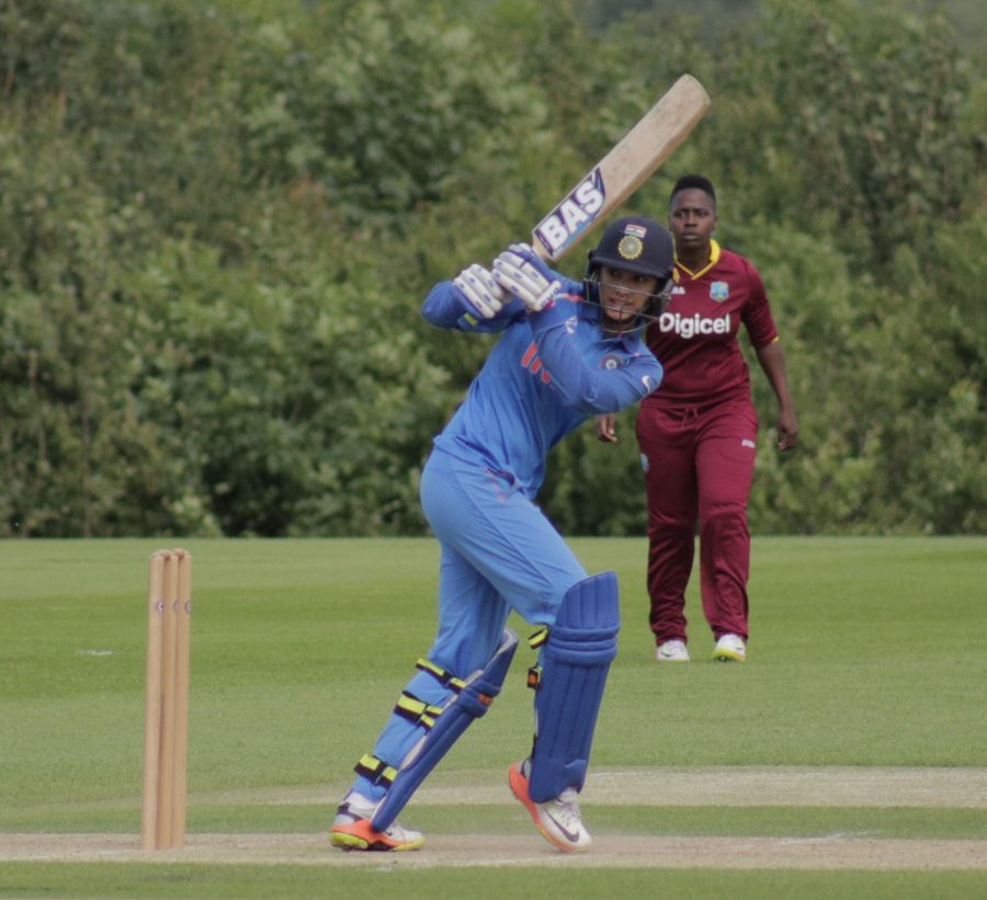 Smriti Mandhana flicks one towards backward square leg during her ...