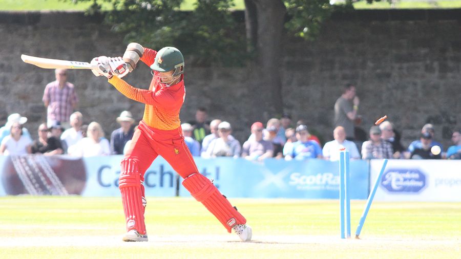 Craig Ervine is bowled attempting a drive | ESPNcricinfo.com