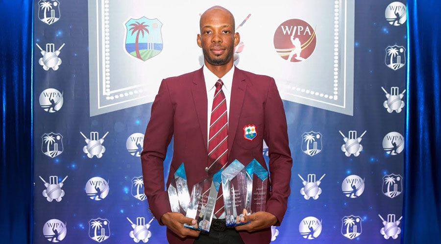 Roston Chase swept the West Indies' awards night, taking home four ...