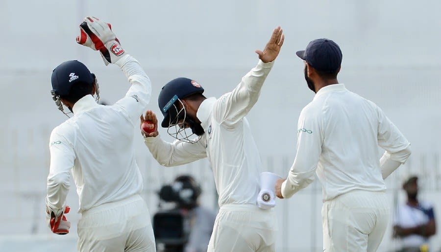 KL Rahul brings out the dab after taking a sharp catch | ESPNcricinfo.com