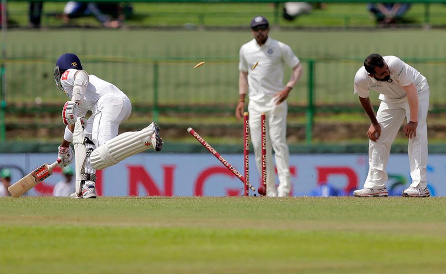 Kusal Mendis was run out after a mix-up with captain Dinesh Chandimal ...