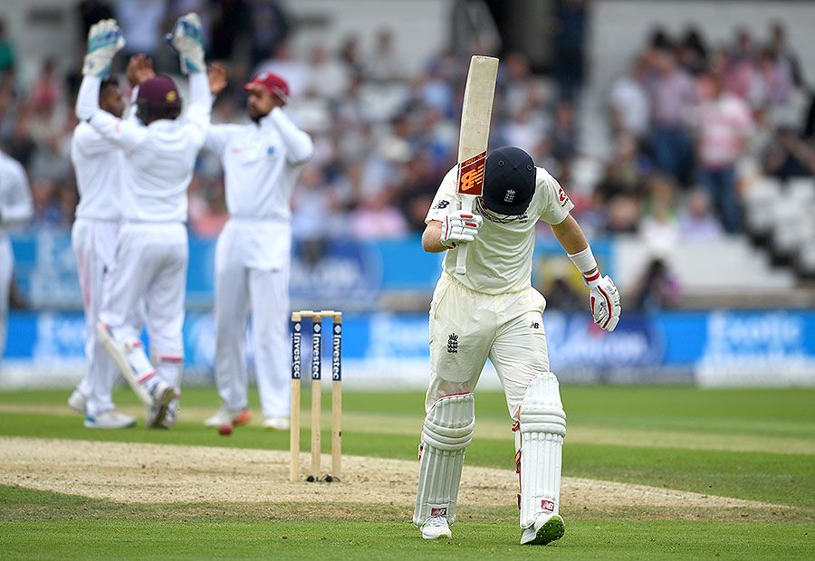 Joe Root shows his frustration after falling for 58 | ESPNcricinfo.com