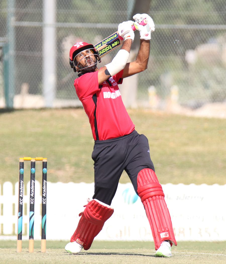 Tanwir Afzal skies a shot over cover | ESPNcricinfo.com