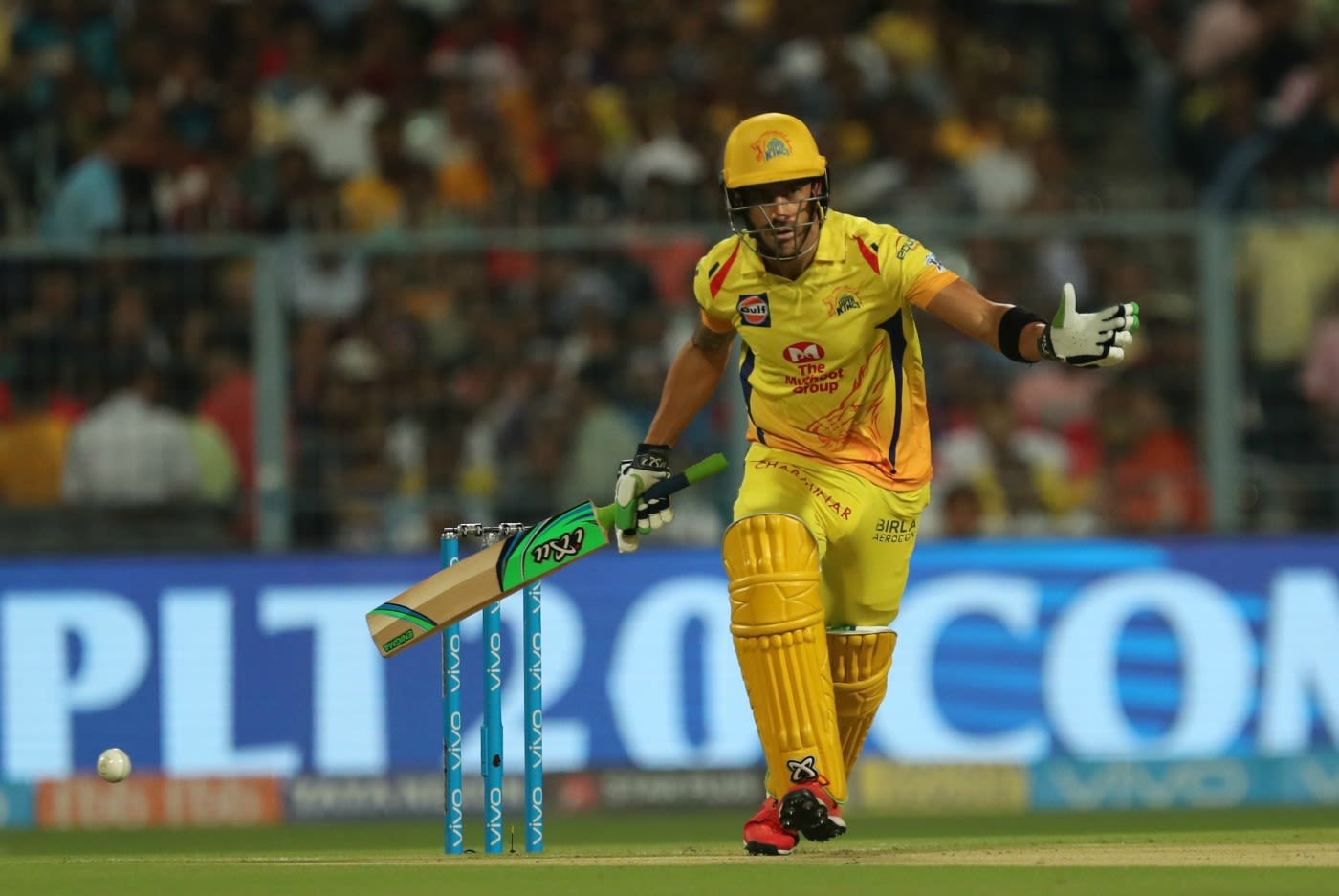Faf's stumps go flying | ESPNcricinfo.com