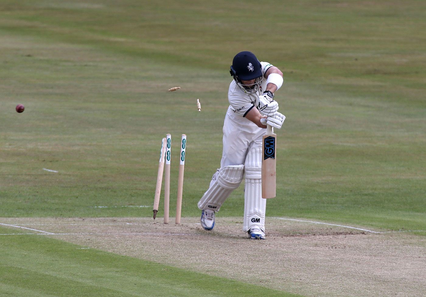 Sean Dickson loses his off stump | ESPNcricinfo.com