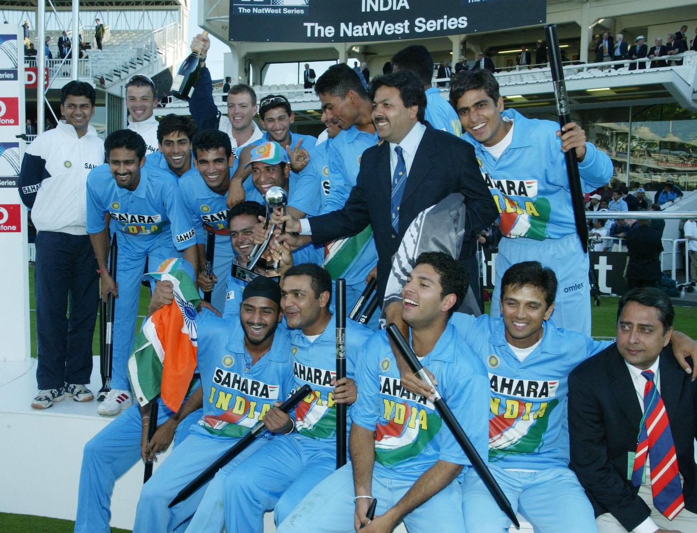 The victorious Indian team at the end of the match | ESPNcricinfo.com