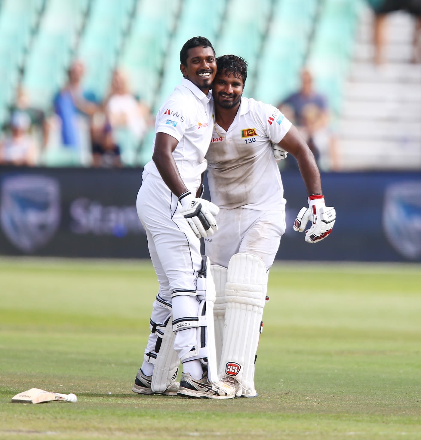Kusal Perera and Vishwa Fernando celebrate a sensational Sri Lanka win ...