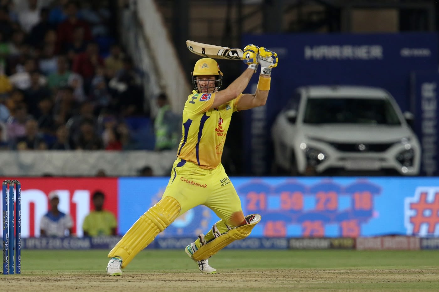 Shane Watson flays a shot through the off side | ESPNcricinfo.com
