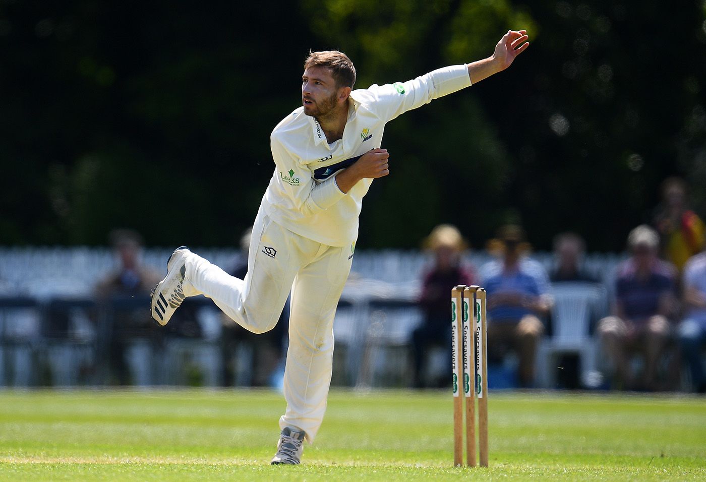Kieran Bull in his follow through | ESPNcricinfo.com