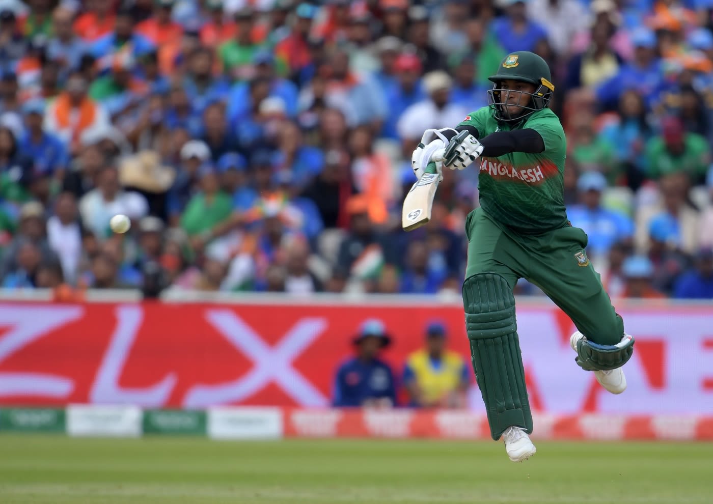 Shakib Al Hasan leaps into the air to play a shot | ESPNcricinfo.com