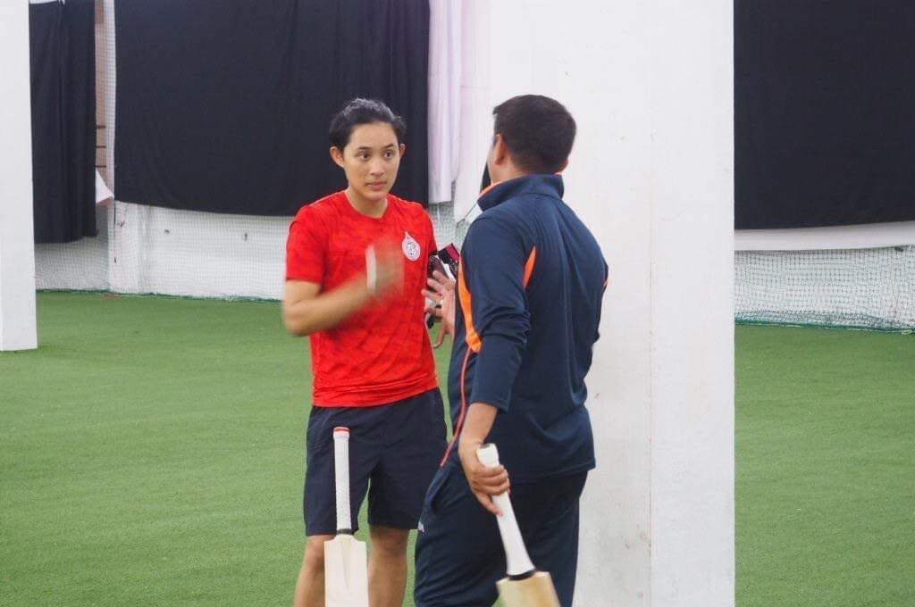 Chantam with Thailand women coach Harshal Pathak | ESPNcricinfo.com