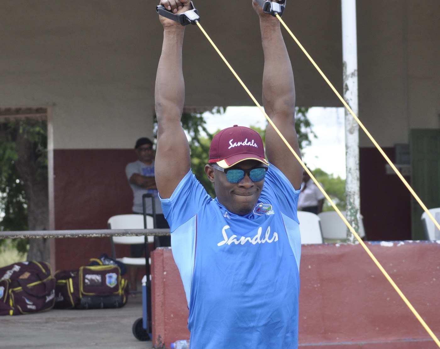 Sheldon Cottrell trains | ESPNcricinfo.com