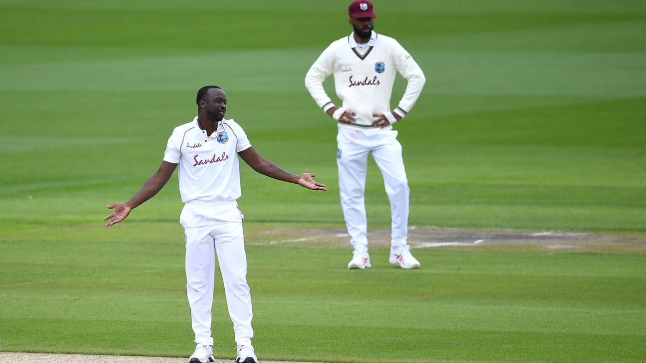 Kemar Roach strives and sweats, but remains wicketless | ESPNcricinfo