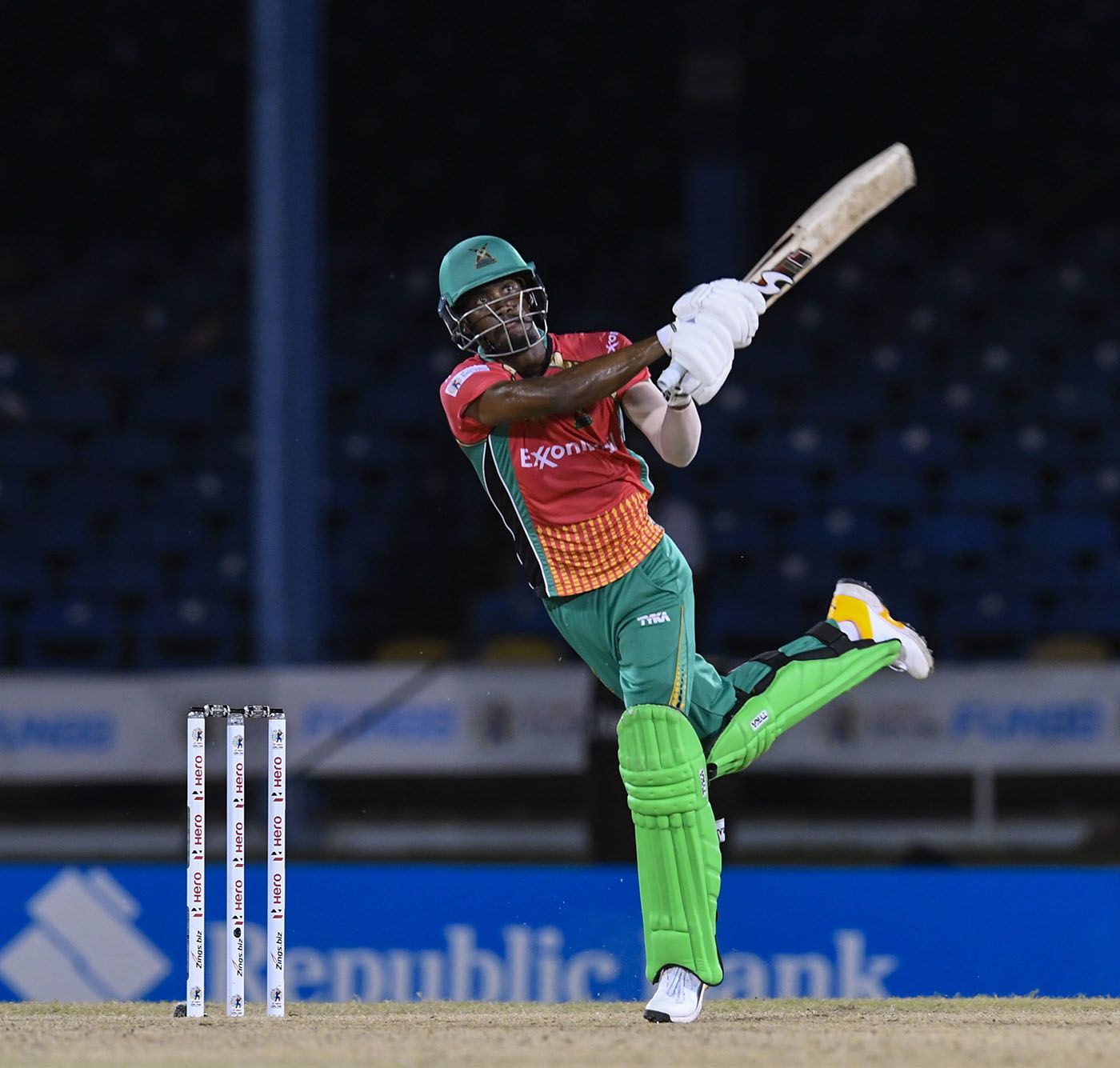 Keemo Paul launches one into the night sky | ESPNcricinfo.com