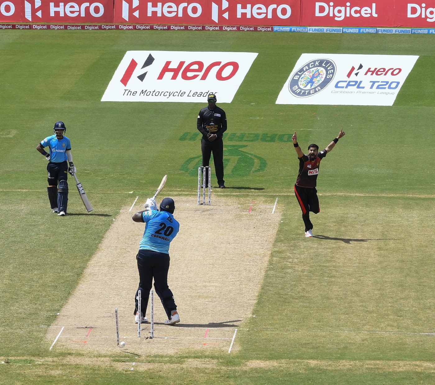 Ali Khan uproots Rahkeem Cornwall's middle stump | ESPNcricinfo.com