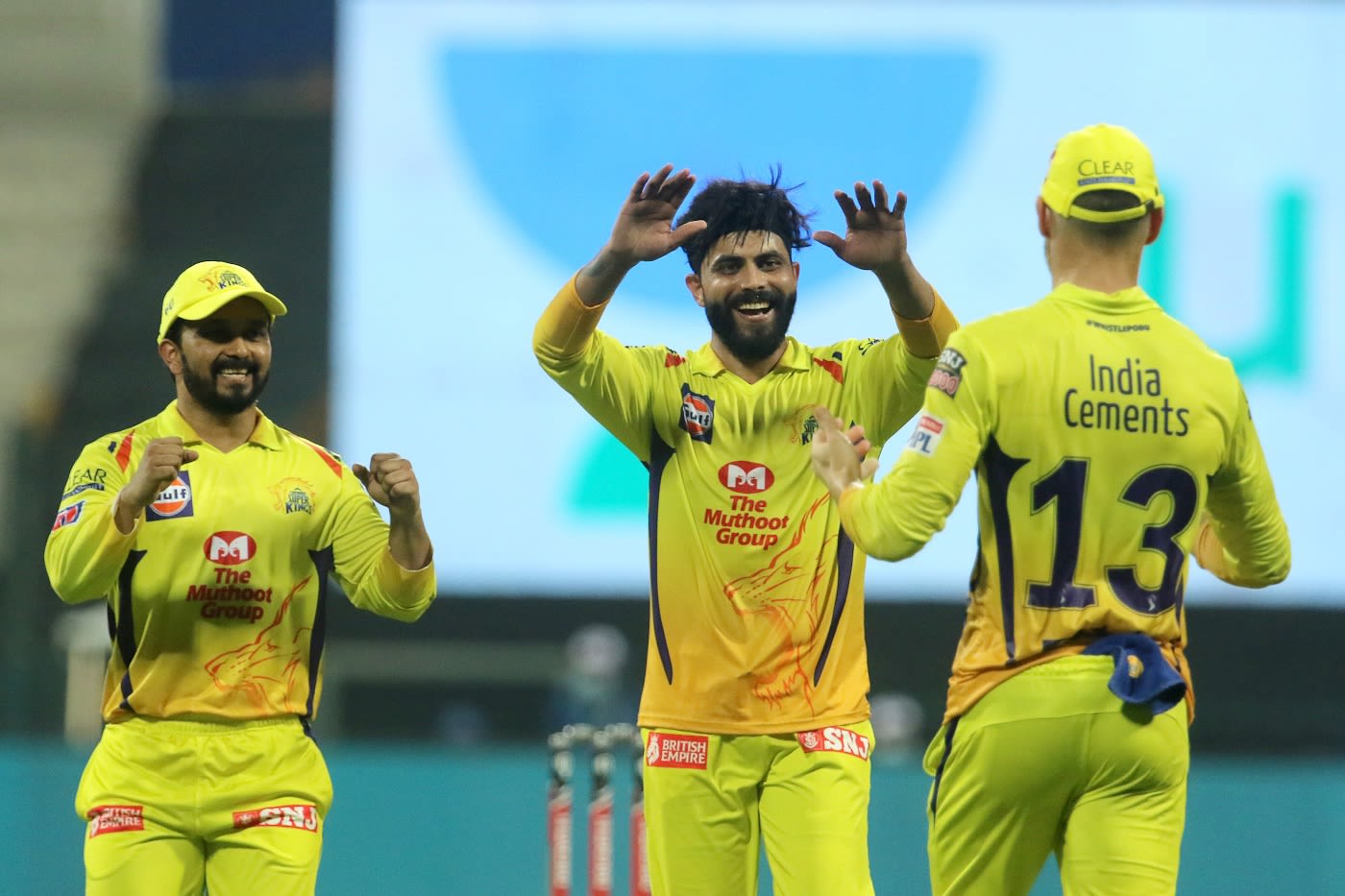Ravindra Jadeja and Faf du Plessis celebrate | ESPNcricinfo.com