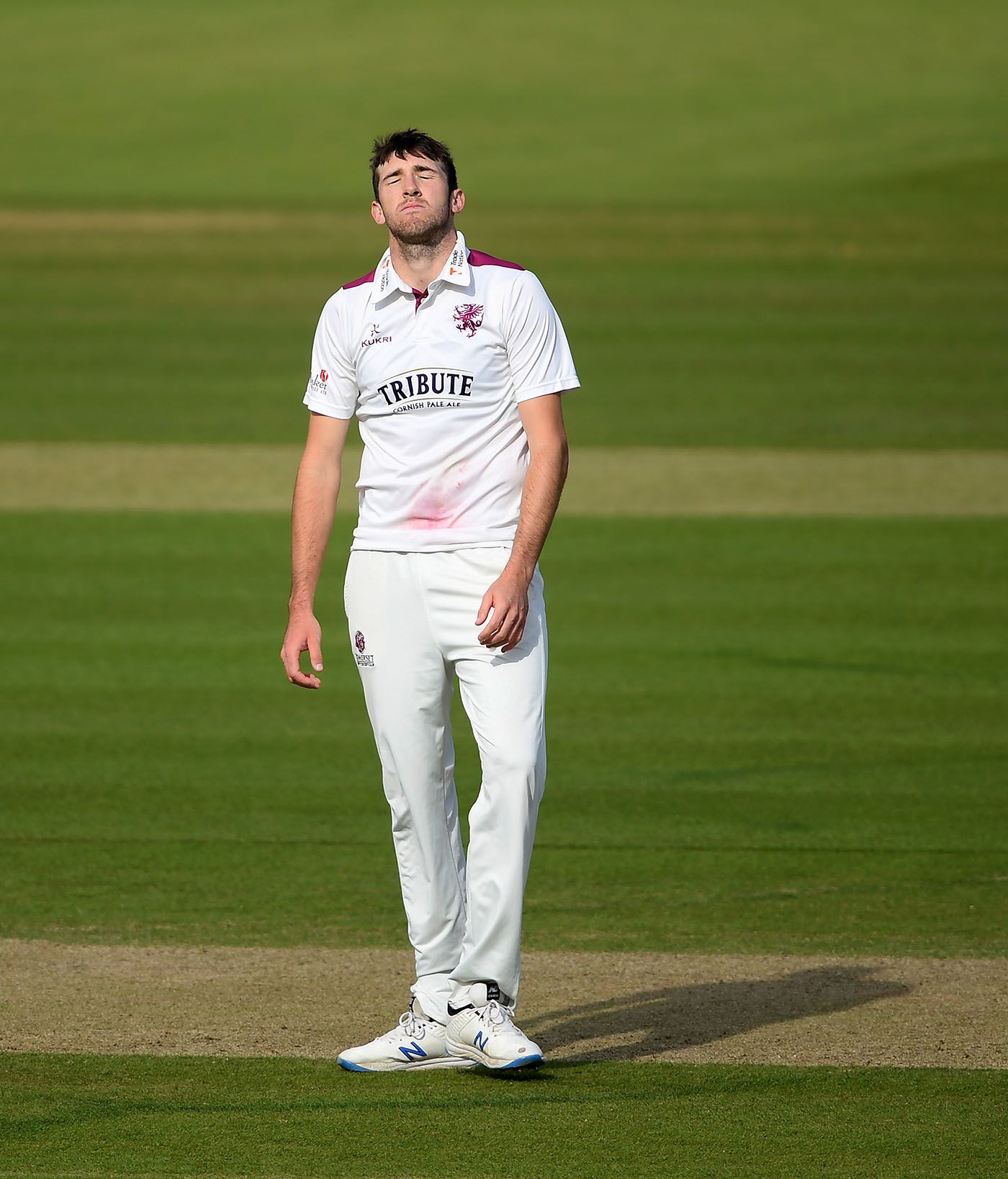 Craig Overton shows his frustration | ESPNcricinfo.com