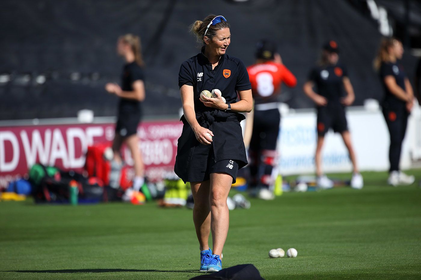 Southern Vipers head coach Charlotte Edwards led her team through an ...