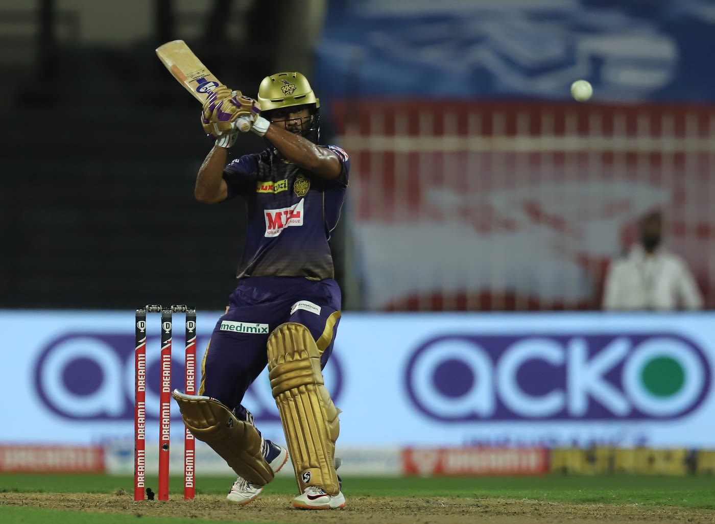 Rahul Tripathi gets into position to swing hard | ESPNcricinfo.com