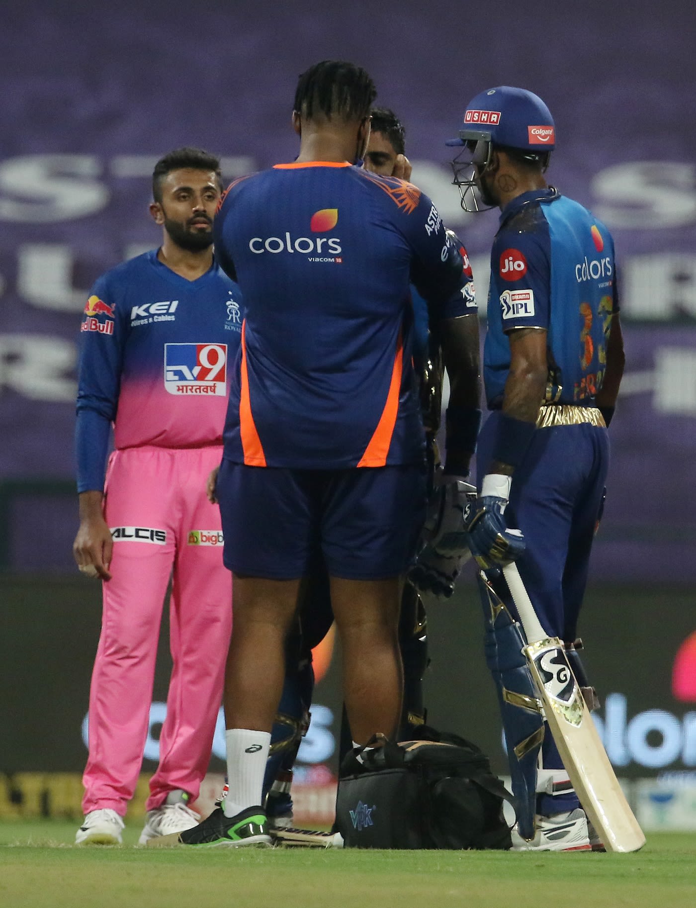 Suryakumar Yadav looked a bit disorientated after being hit in the helmet by Jofra Archer ...