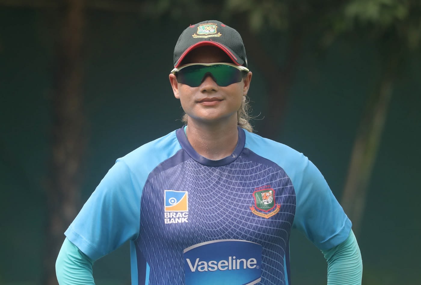 Jahanara Alam looks on during a practice session | ESPNcricinfo.com