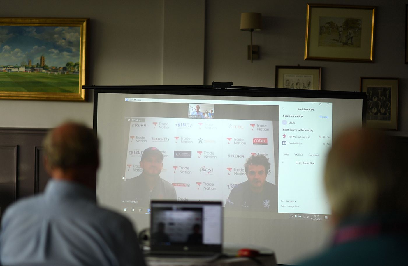 Jason Kerr and Jack Brooks in an end-of-play virtual press conference ...