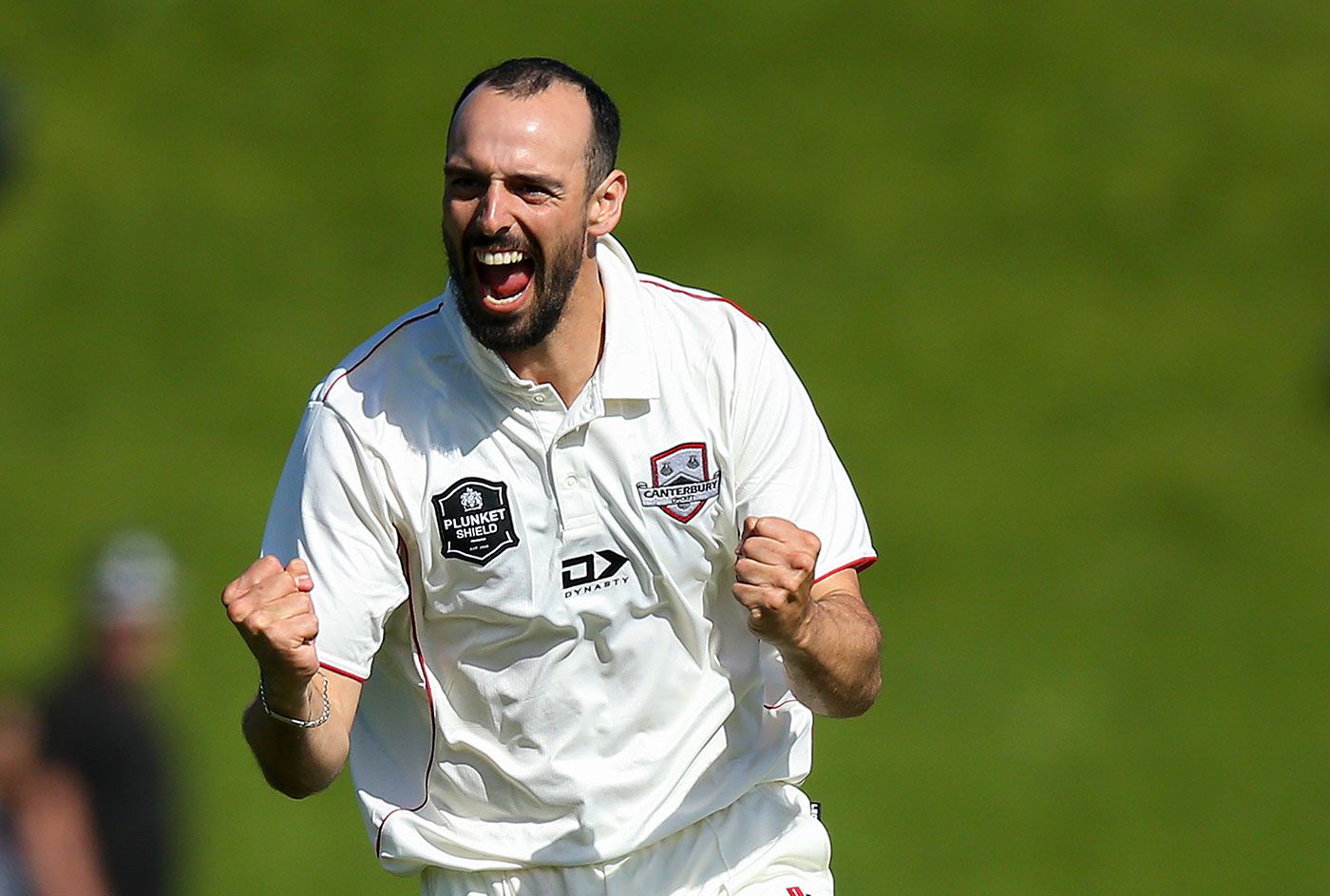 Daryl Mitchell started his Canterbury career with a four-wicket haul ...