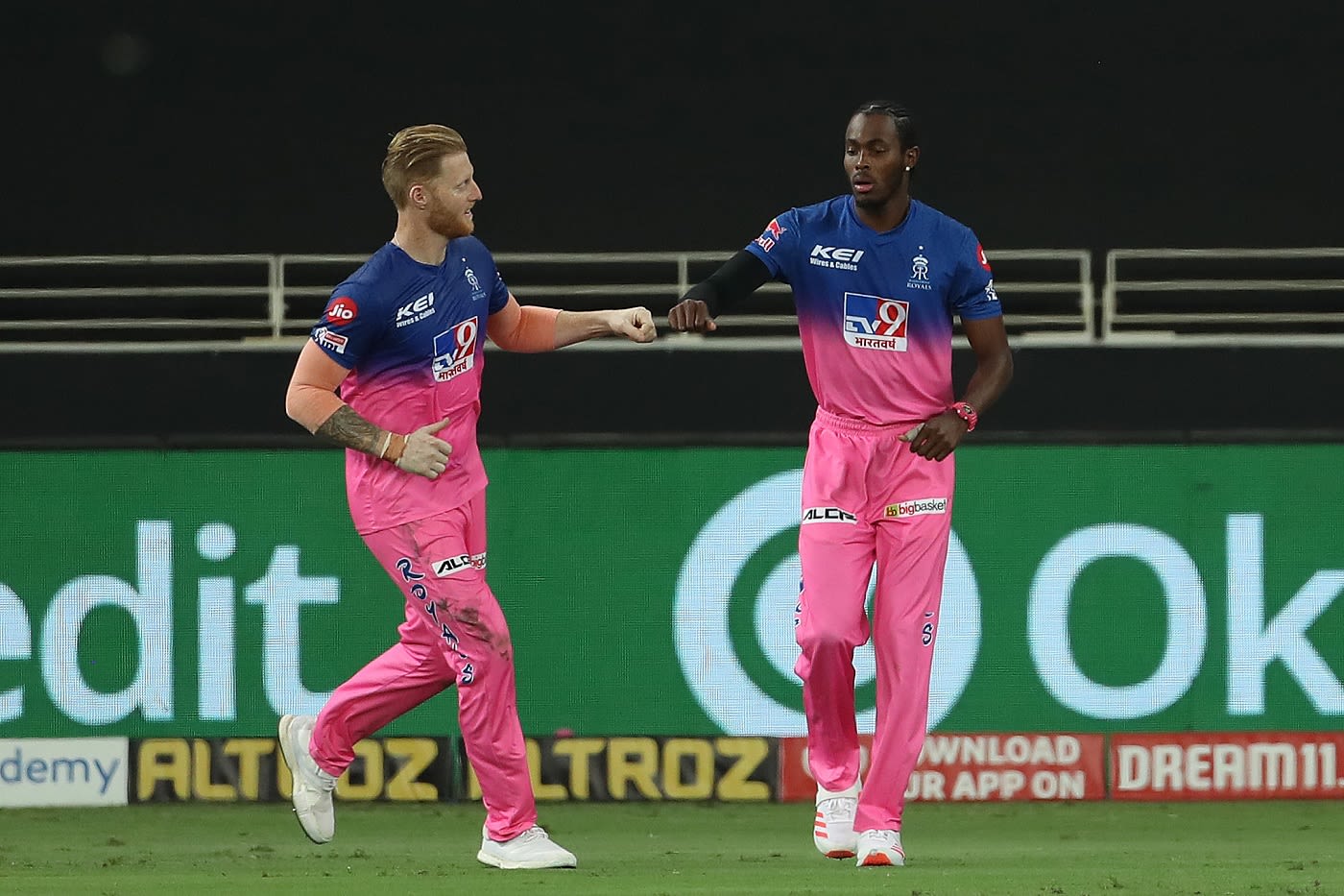 Ben Stokes and Jofra Archer celebrate at the IPL | ESPNcricinfo.com