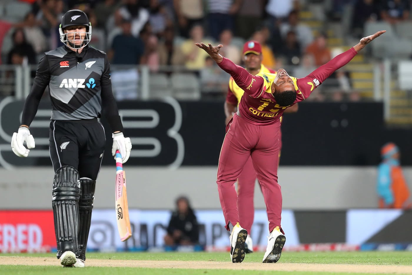 Sheldon Cottrell brings out his trademark celebration after getting ...