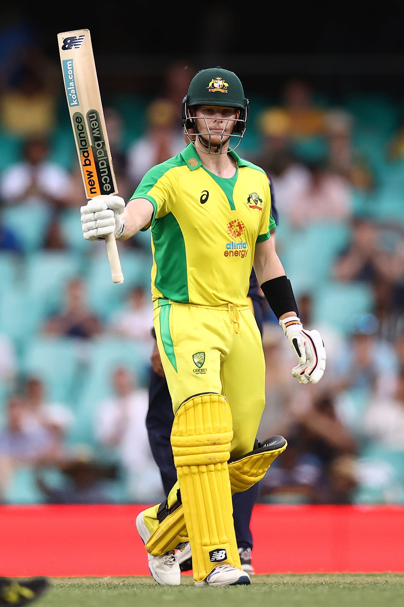The unstoppable Steven Smith raises his bat for yet another milestone ...