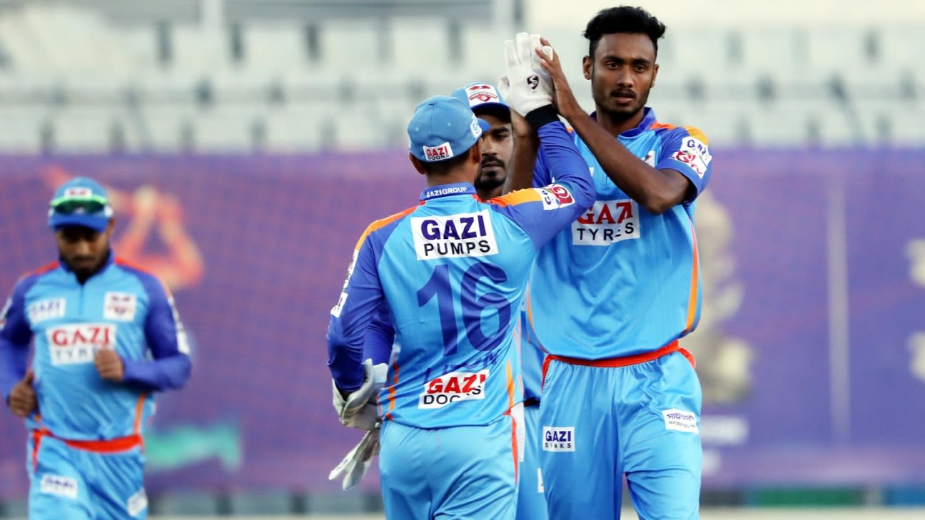 Bangabandhu T20 Cup - Mustafizur Rahman, Liton Das help Gazi Group Chattogram to third straight ...