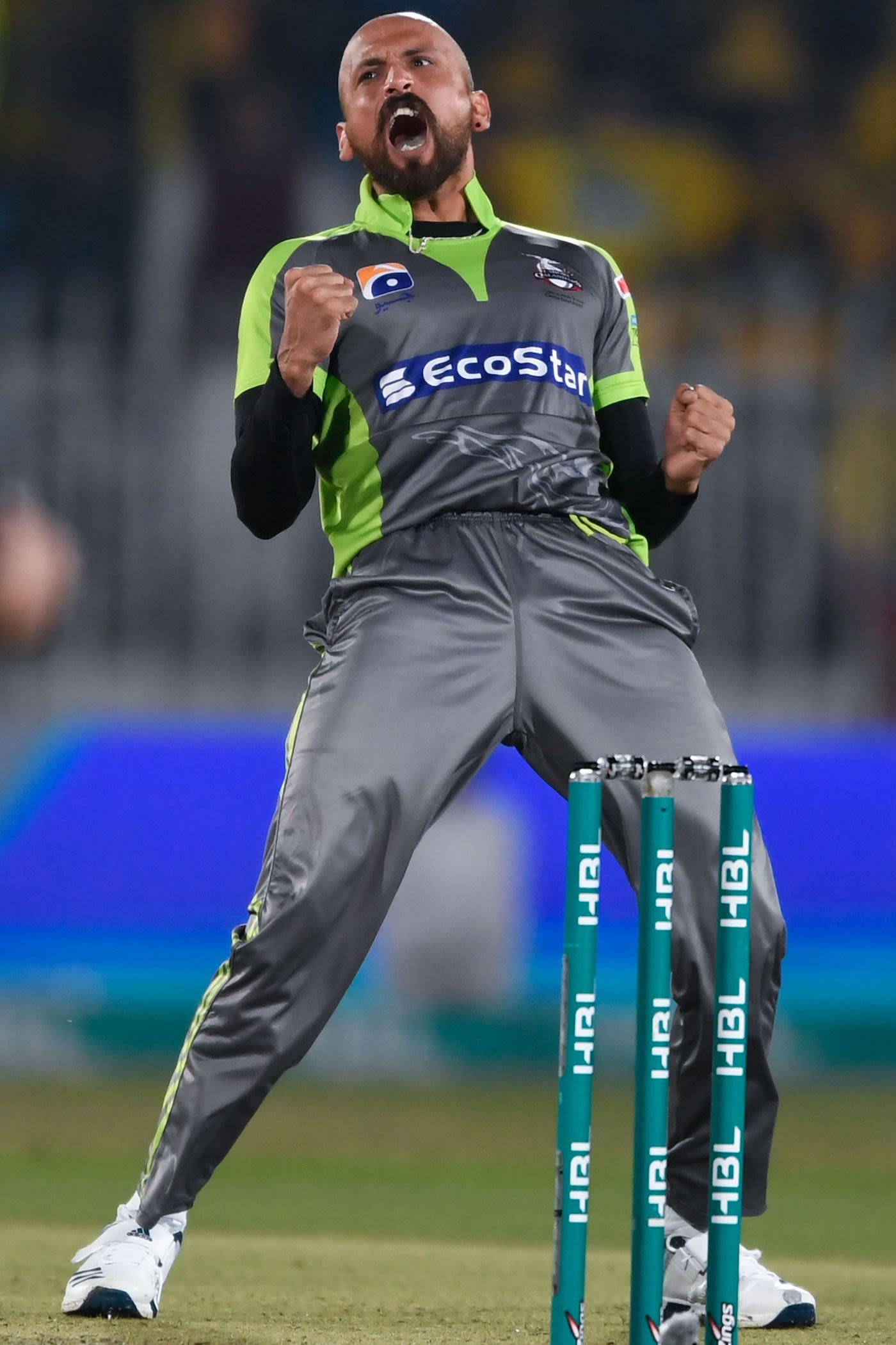 Dilbar Hussain celebrates a wicket | ESPNcricinfo.com