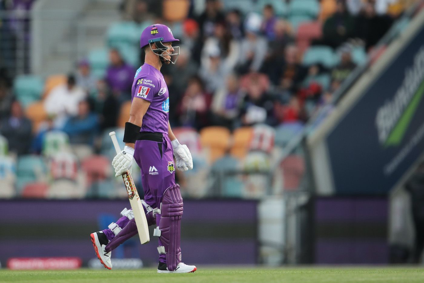 D'Arcy Short walks off after a first ball duck | ESPNcricinfo.com